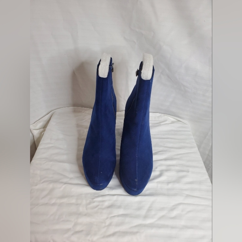 Royal Blue Wedge Boots - Gem